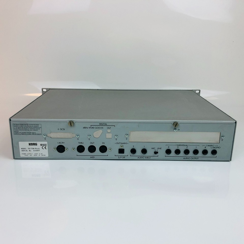 KORG TRITON RACK SYNTHESIZER sound source module multitimbral Tested | eBay