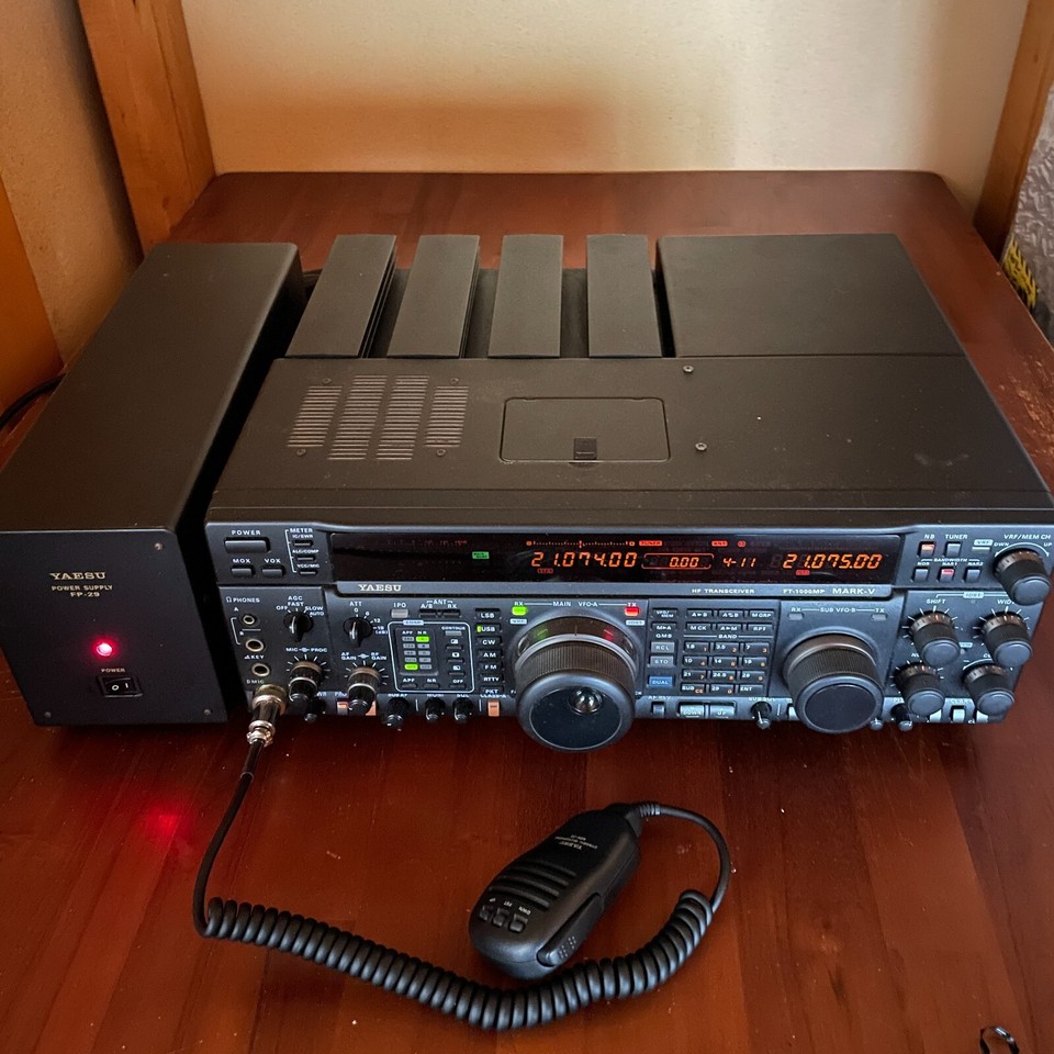 YAESU FT-1000MP MARK-V 200W Highest Grade W/FP-29 Power Supply As Is... | eBay