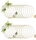 Set of 20 Wedding Centerpiece Table Decorations 12" Metal Rings for ...