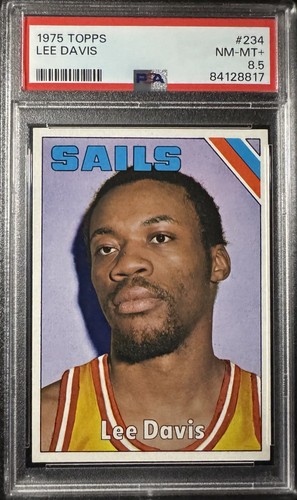 1975 Topps Basketball #234 Lee Davis ABA San Diego Sails PSA 8.5 NM-MT+ ...