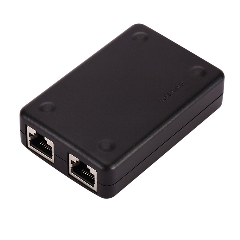 Mini 2 Port RJ45 Lan Hub Network Switch Box Computer Ethernet Internet ...