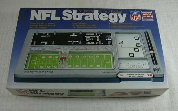 1987 Tudor NFL Strategy Football Board Game Brief Case Edition 100 ...