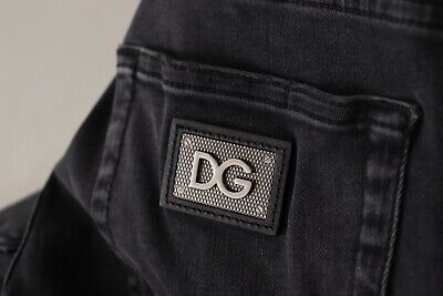 DOLCE & GABBANA Jeans Skinny Gray Running Denim Stretch Logo DOLCE & GABBANA Jeans Skinny Gray Running Denim Stretch Logo