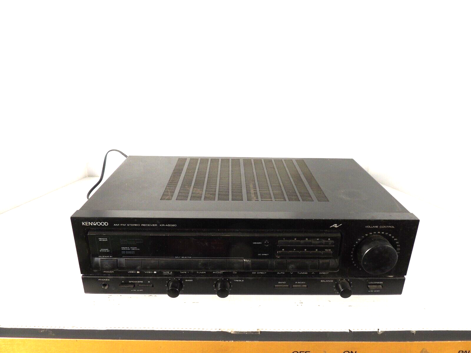 Kenwood Stereo Receiver KR-A5020 AM/FM & Audio/Video. No Remote. | eBay