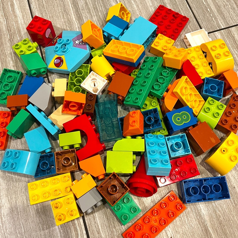 25 PCS - 100 PCS LEGO DUPLO Blocks Pieces BULK Parts LOT, Kids Building ...
