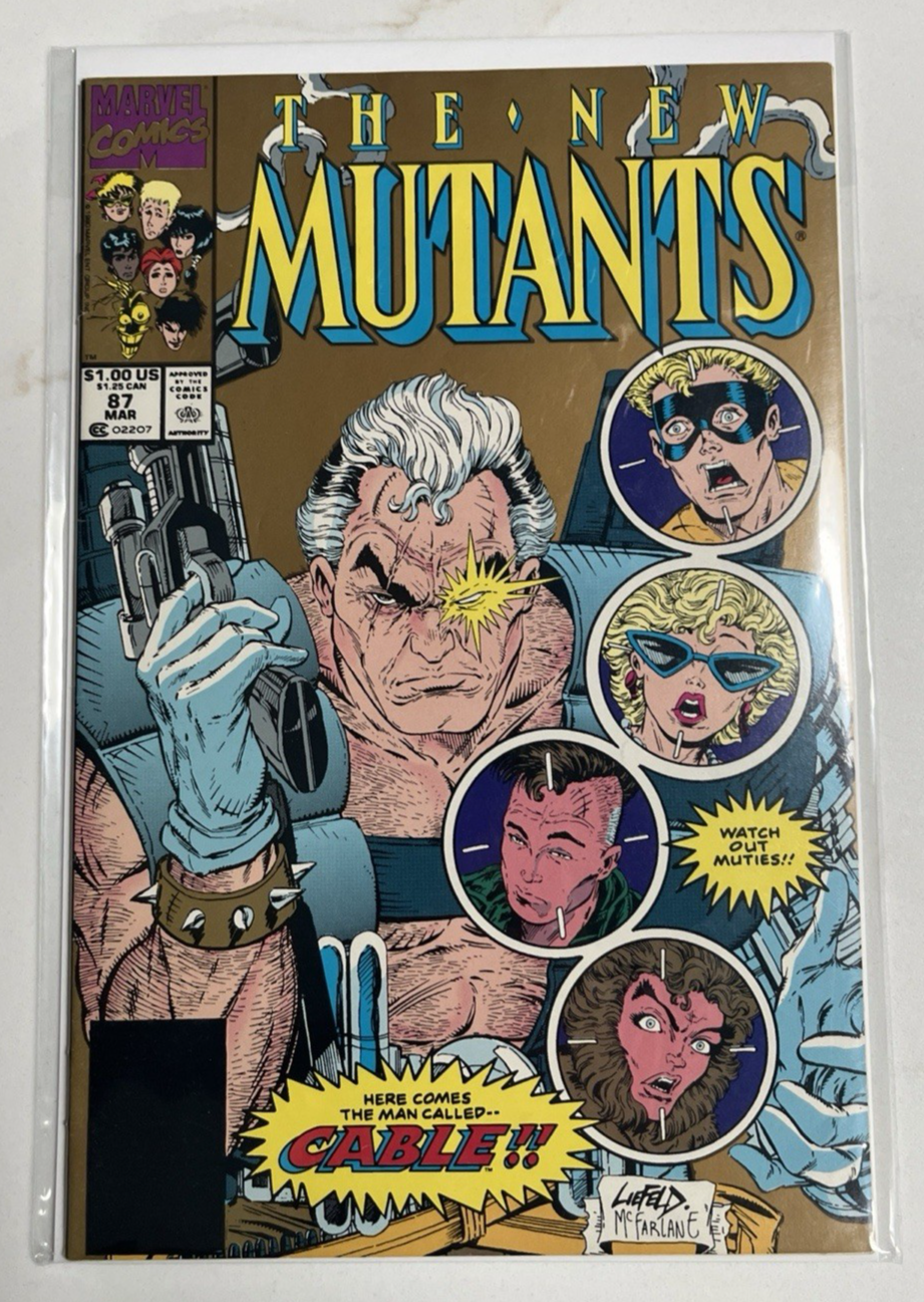 New Mutants #87 Marvel Comics Rob Liefeld 1st Appearance Of Cable 2nd ...