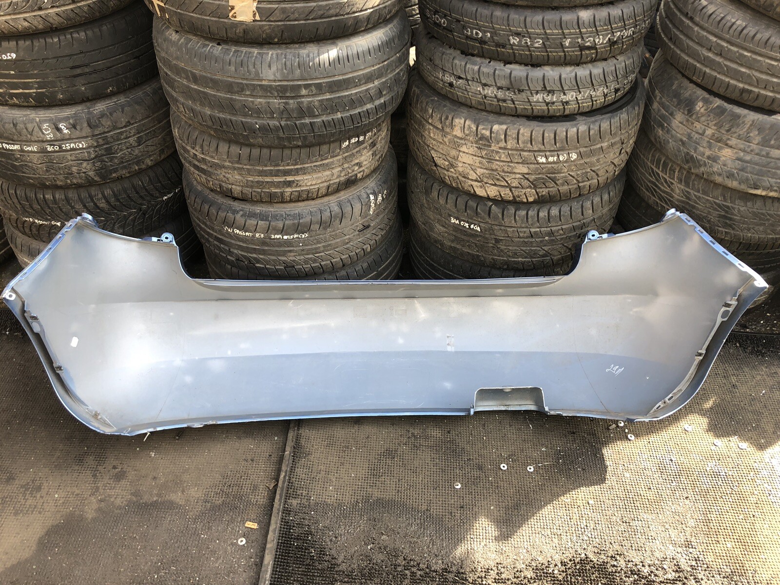 SKODA Fabia 5J 2008 - 2014 Hatchback Blue Rear Bumper 5J6807421H | eBay UK