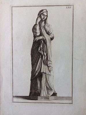 PUDICITIA Ancient Rome Etching 1704 Domenico De Rossi Collection Of ...