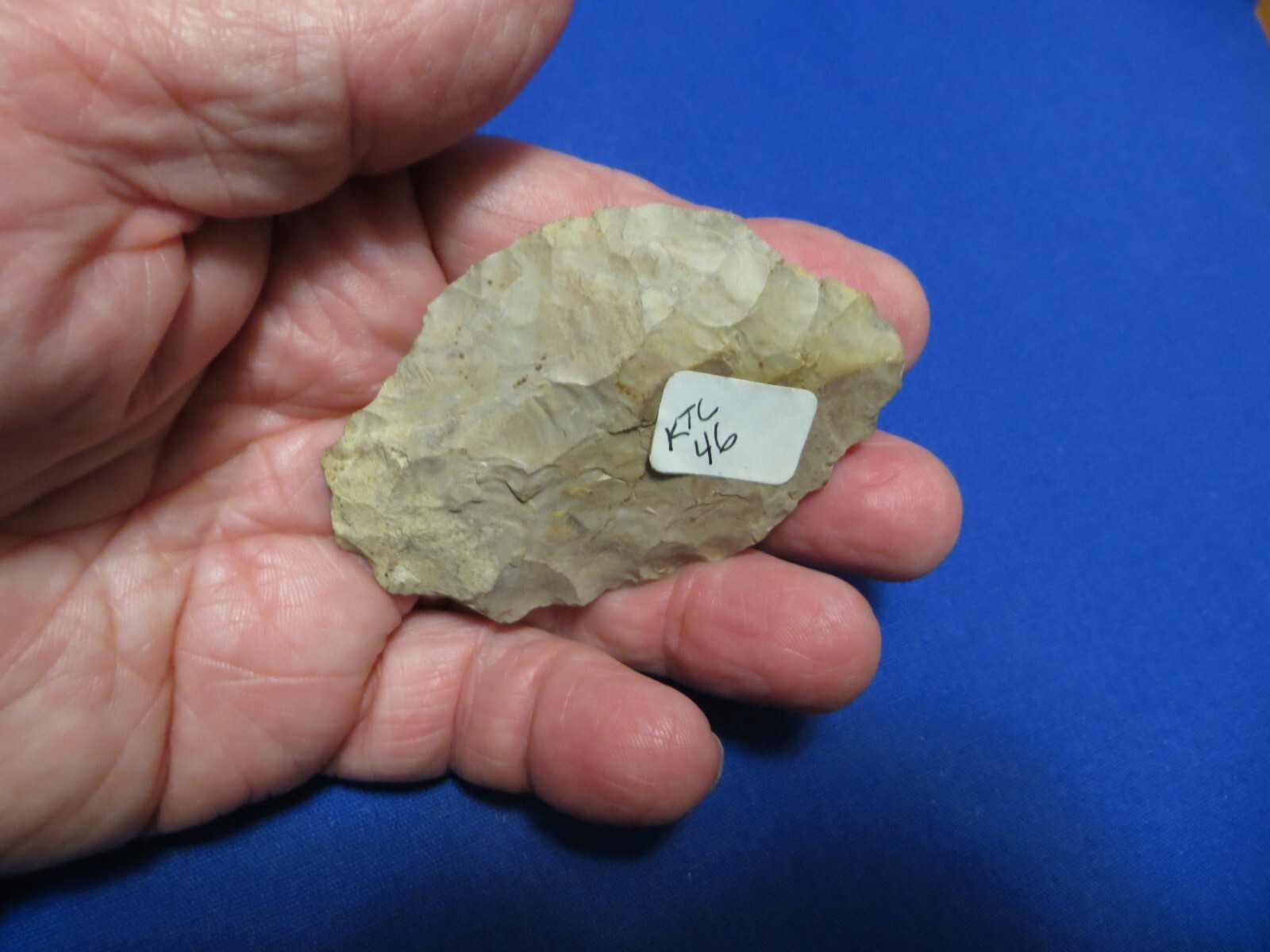 Authentic Pre Historic Native American Flint Scraper Knife Ex Dziewa ...