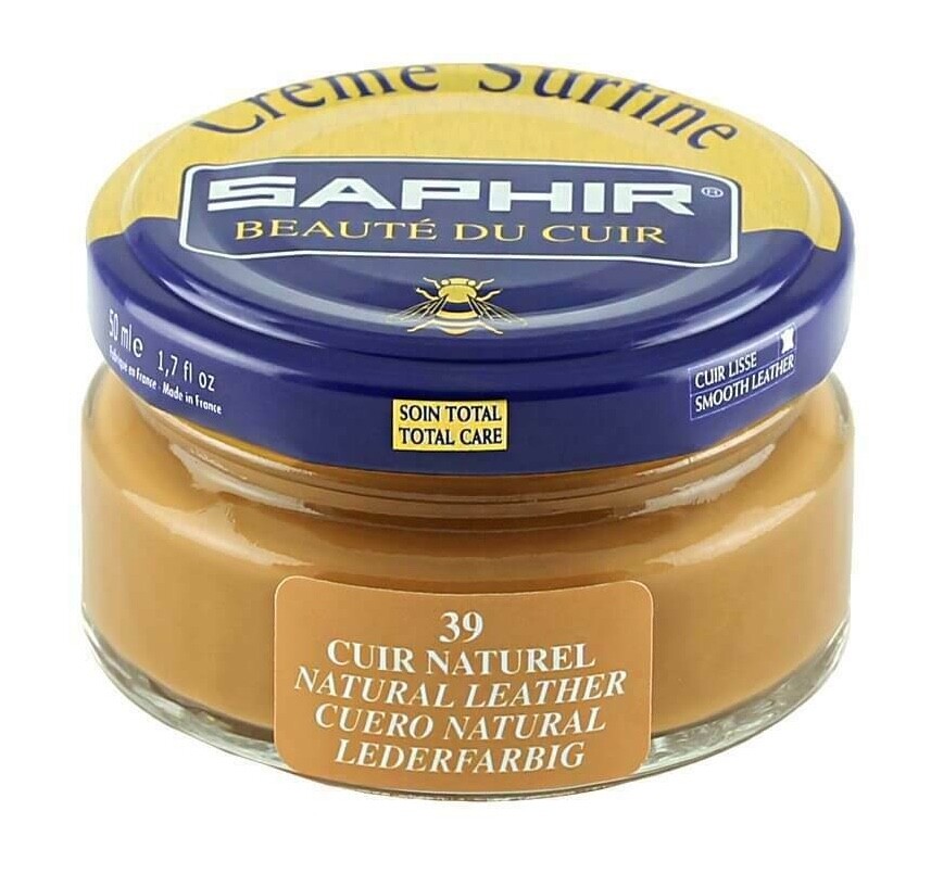 SAPHIR Cream Polish Shoe Boot Leather nourishing Beaute du Cuir Surfine ...