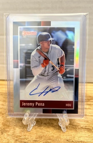 2022 Donruss Optic Jeremy Pena Retro ‘88 Signatures Holo Prizm Rookie ...