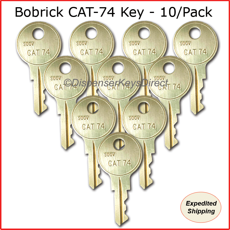 Bobrick CAT-74 Paper Towel, Toilet Tissue & Liquid Soap Dispenser Key ...