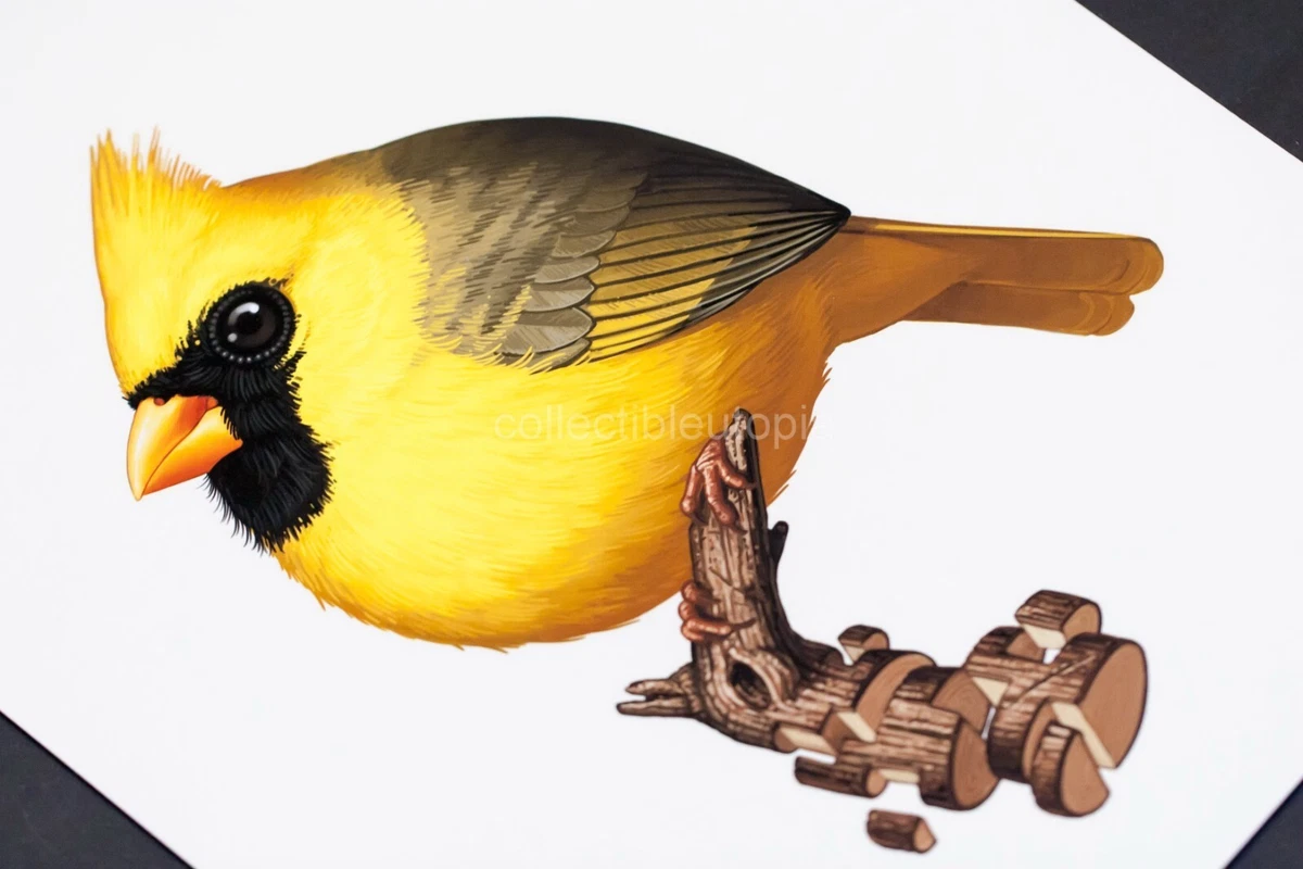 Yellow Northern Cardinal