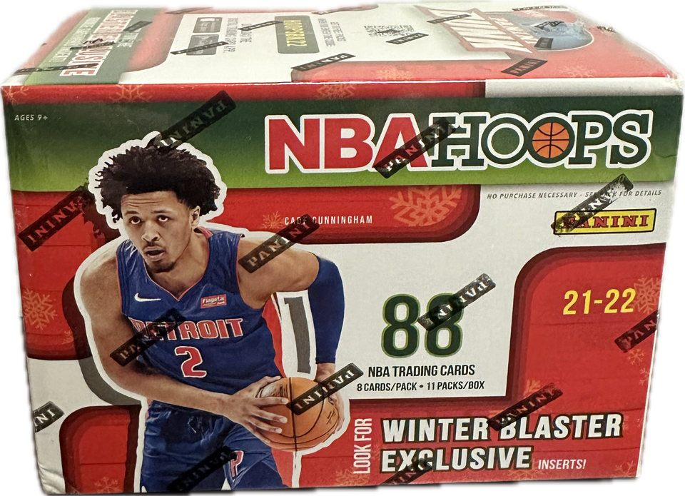 2021-22 Panini NBA Hoops Winter Exclusive Blaster Box-Factory Sealed 1 ...