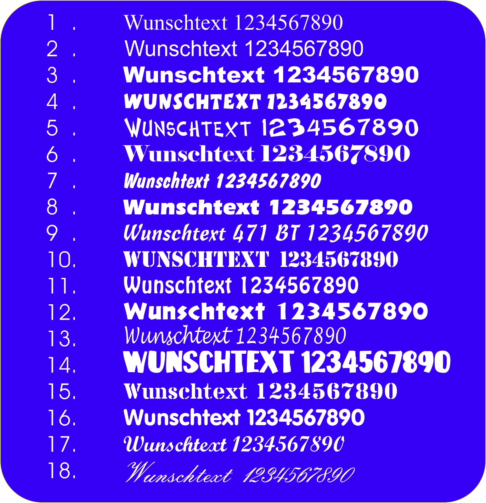 Wunschtext Aufkleber Sticker Domain Text Beschriftung Buchstaben | eBay.de
