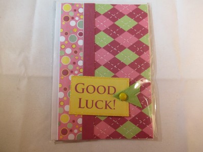 GOOD LUCK! HANDMADE GREETING CARDS WITH ENVELOP | eBay