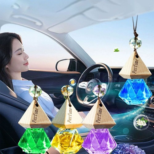 Glass Car Perfume Pendant Vehicle Interior Fragrance Diffuser Pendant ...