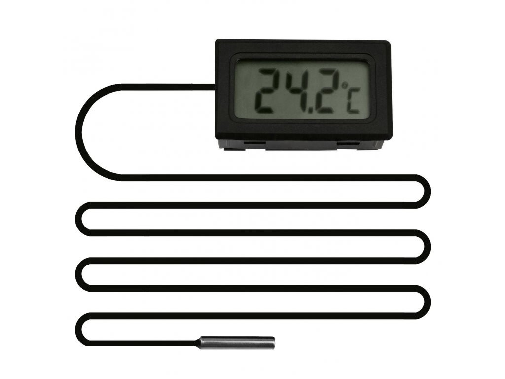 Digital LCD Thermometer mit 10m Kabel Temperaturmesser Digital Anzeige ...