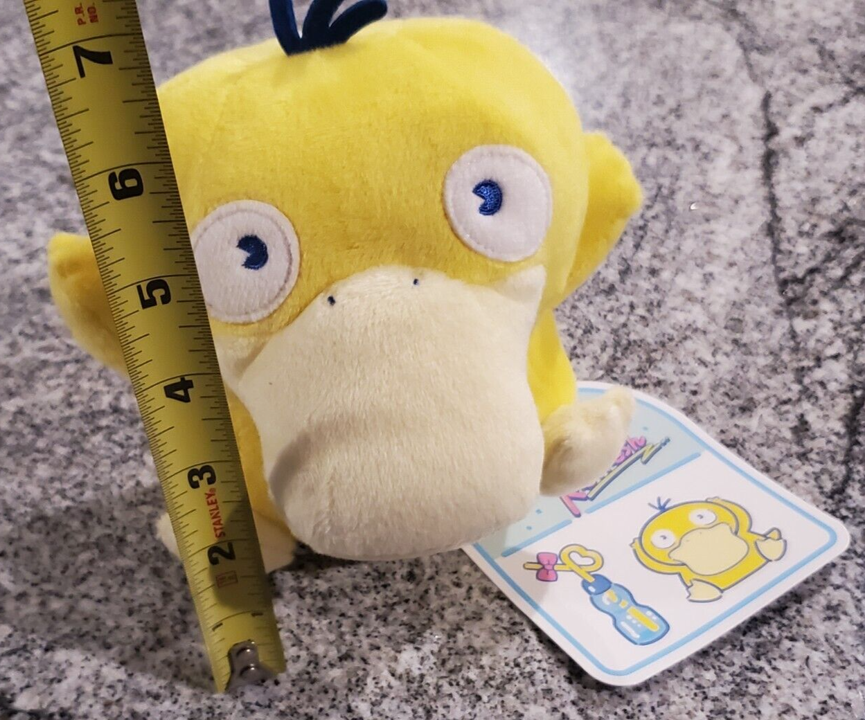 Psyduck Saiko Soda Pop Plush Stuffed Animal Japanese Pokemon Center ...