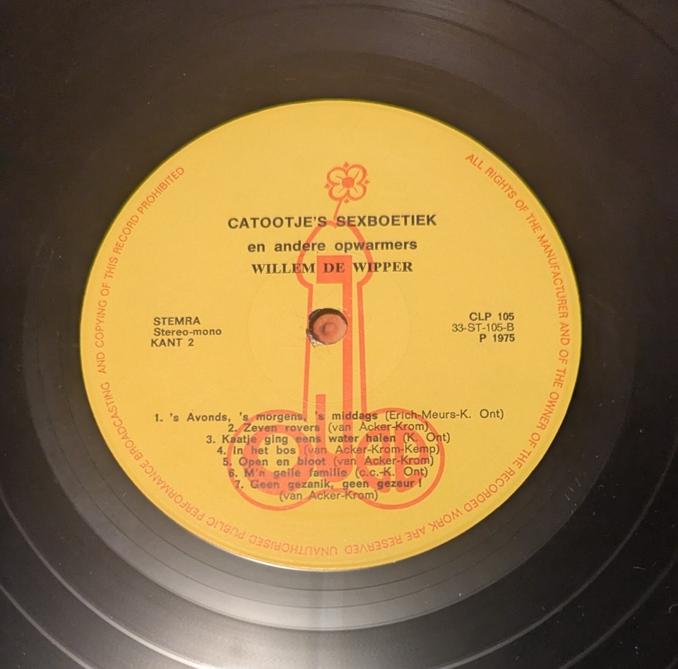Willem De Wipper Sex Point Banana Cheesecake Vinyl LP Netherlands 1975 ...