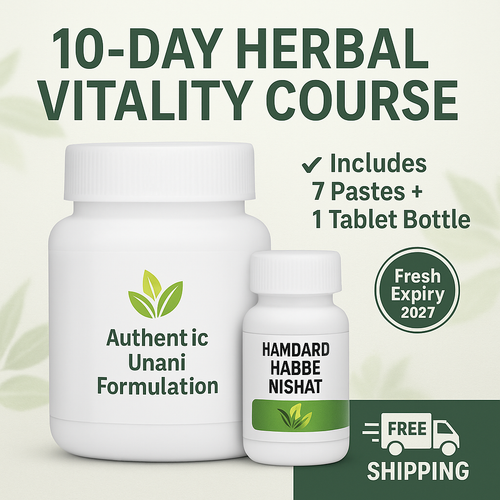 10-Day Herbal Vitality Kit | 7 Paste + 1 Tablet | Hamdard Unani ...