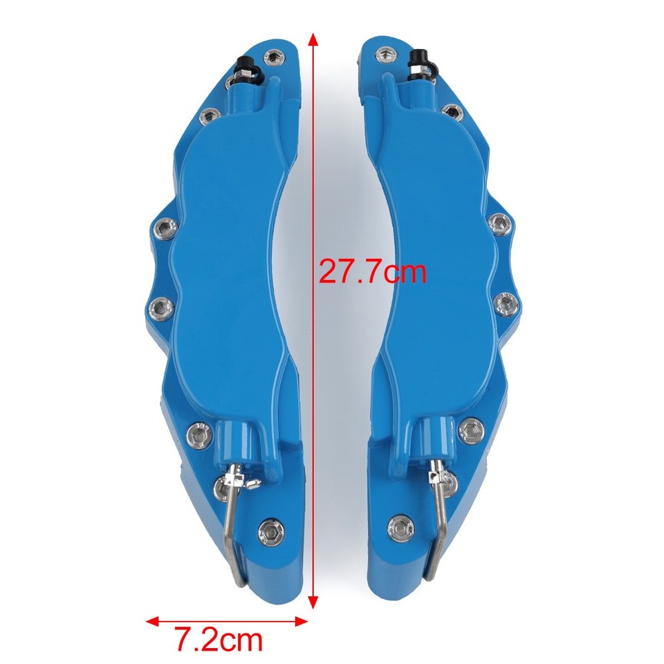 2pcs Yellow Universal Large Size Metal Style Car Disc Brake Caliper ...