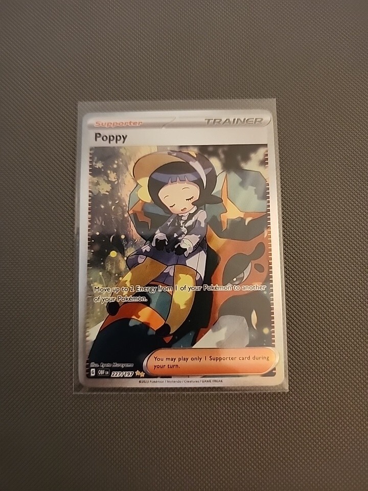 Poppy 227/197 Obsidian Flames Special Illustration Rare Holo Pokemon ...