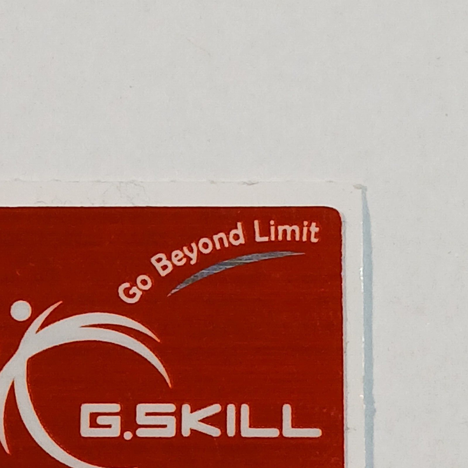 G Skill Logo Label Sticker Red Case Badge Go Beyond Limit | eBay
