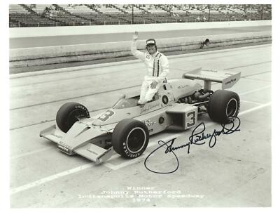 JOHNNY RUTHERFORD AUTOGRAPHED 1974 1976 1980 WINNER INDY 500 8 X 10 ...