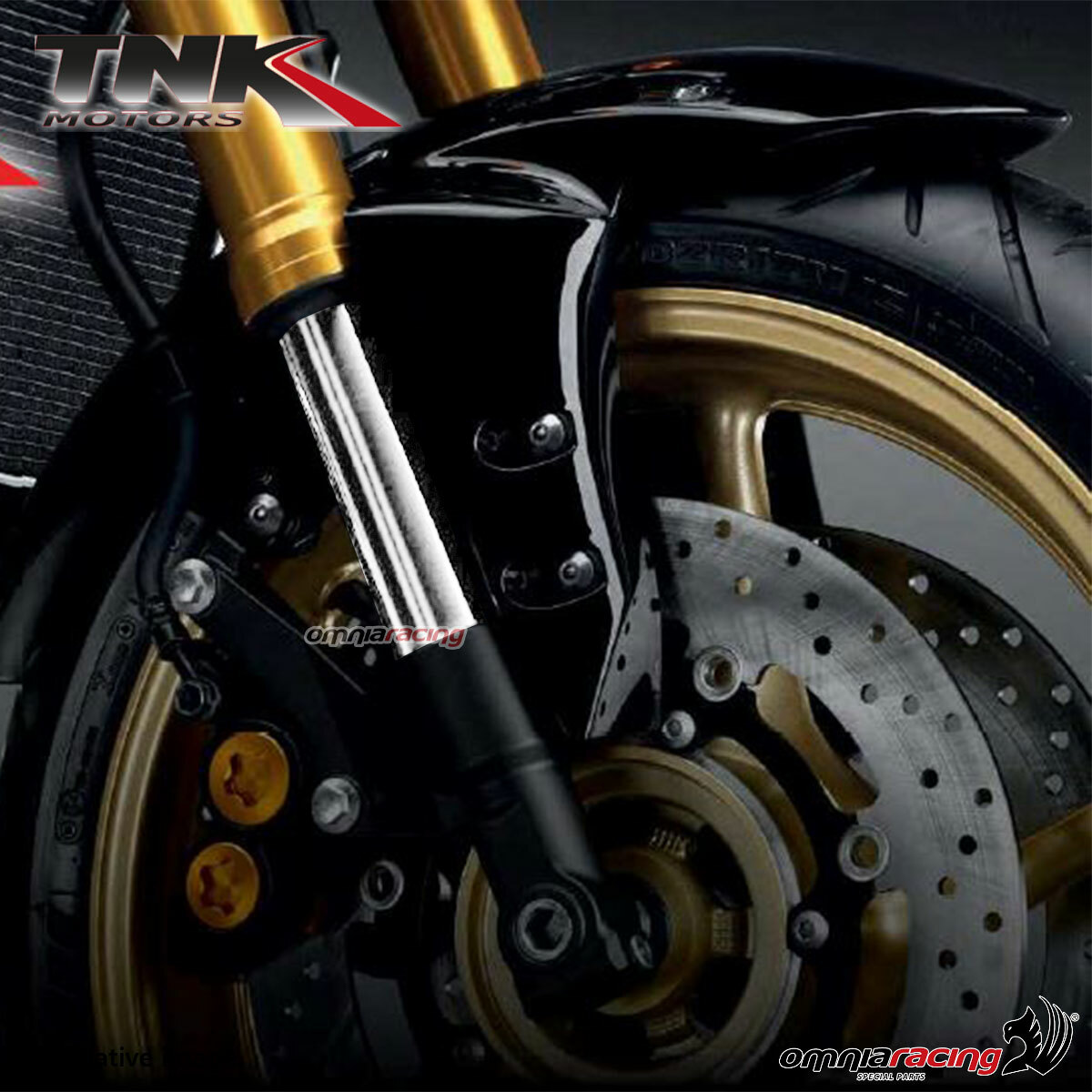 Stelo forcella TNK cromato per forcella originale per Kawasaki Z1000 ...