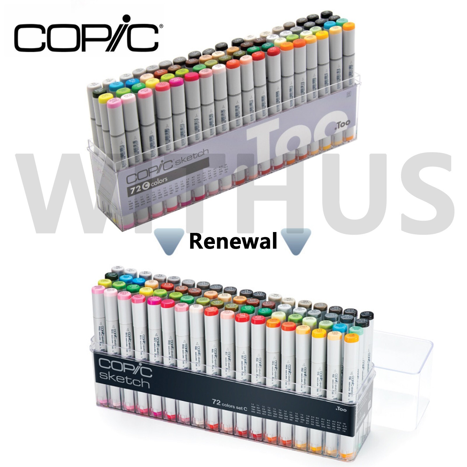 Copic Marker 72 Piece Sketch Set C (Twin Tipped) - Artist Markers Anime ...