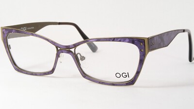Lunettes Uniques OGI EVOLUTION 4300 1595 En Jaspe Violet / Or Antique ...