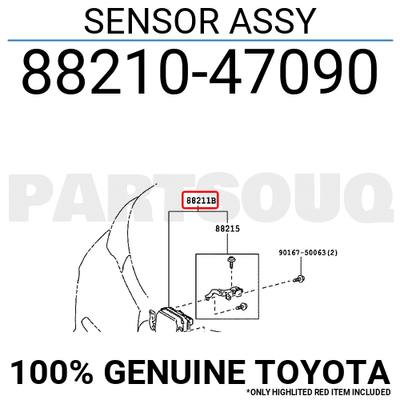 8821047090 Genuine Toyota SENSOR ASSY 88210-47090 | eBay