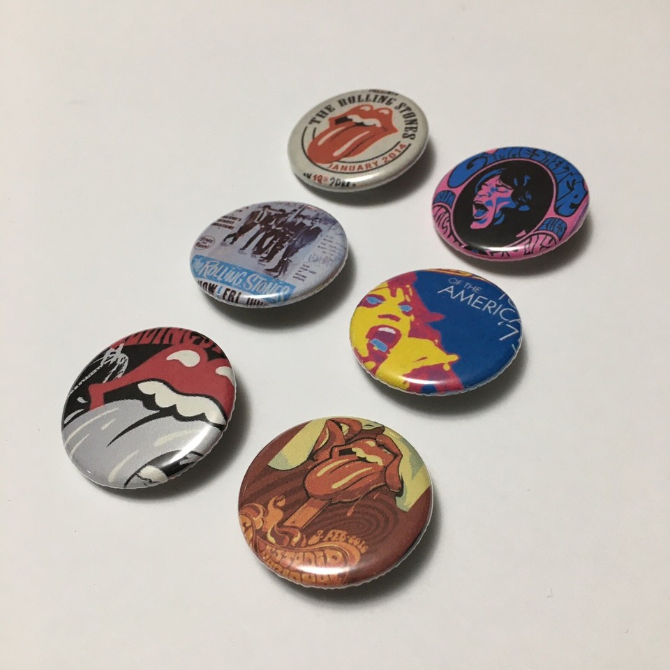 Backpack Jacket Pins / Buttons. Rolling Stones Concert Posters | eBay