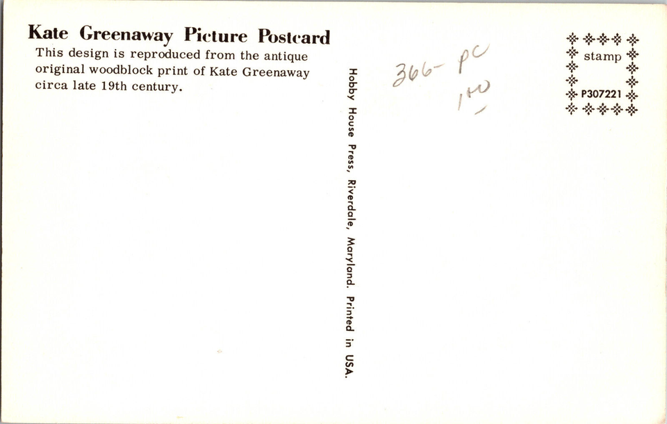 Vtg Postcard Kate Greenaway Picture Postcard | eBay