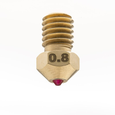 E3D V6 Ruby Nozzle 0.8mm Compatible With PETG ABS PEI PEEK Material 3D ...