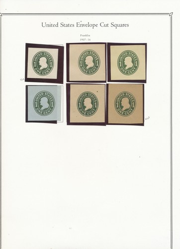 MNH USA ENVELOPE CUT SQUARES MOUNTED ON PALO ALBUM (021) | eBay