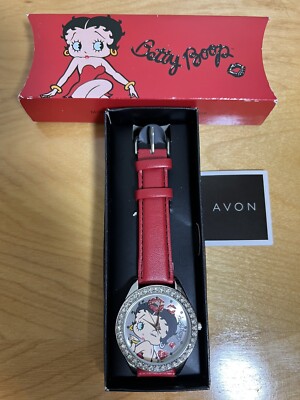 Betty Boop 2015 AVON watch with Rhinstones New with box. Needs ...
