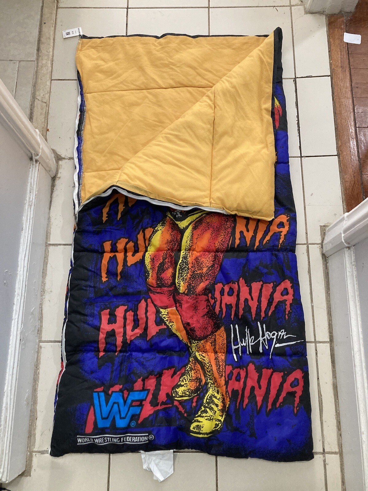 Vintage Hulk Hogan WWF Hulkamania Kids Sleeping Bag nWo WCW WWE ...