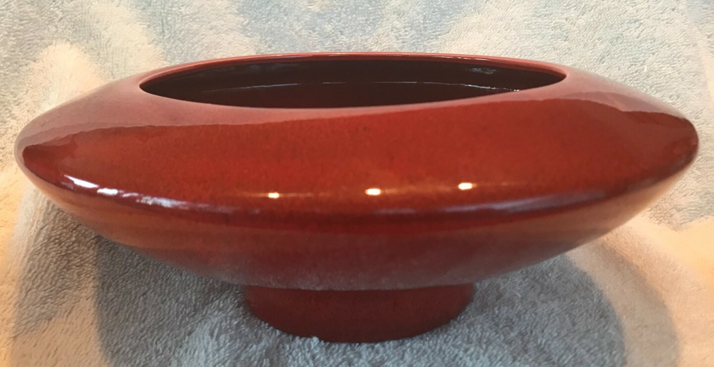 Freeman McFarlin rust colored bowl/vase, approx 3 3/4 X 9 1/2 | eBay