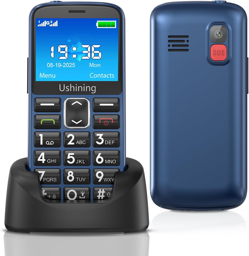 Telefono Cellulare per Anziani Con Tasti Grandi, GSM Telefoni per ...