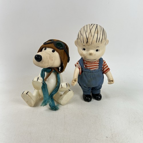 Vintage Snoopy Linus Peanuts Pocket Doll 1966 Scarf Helmet Goggles ...