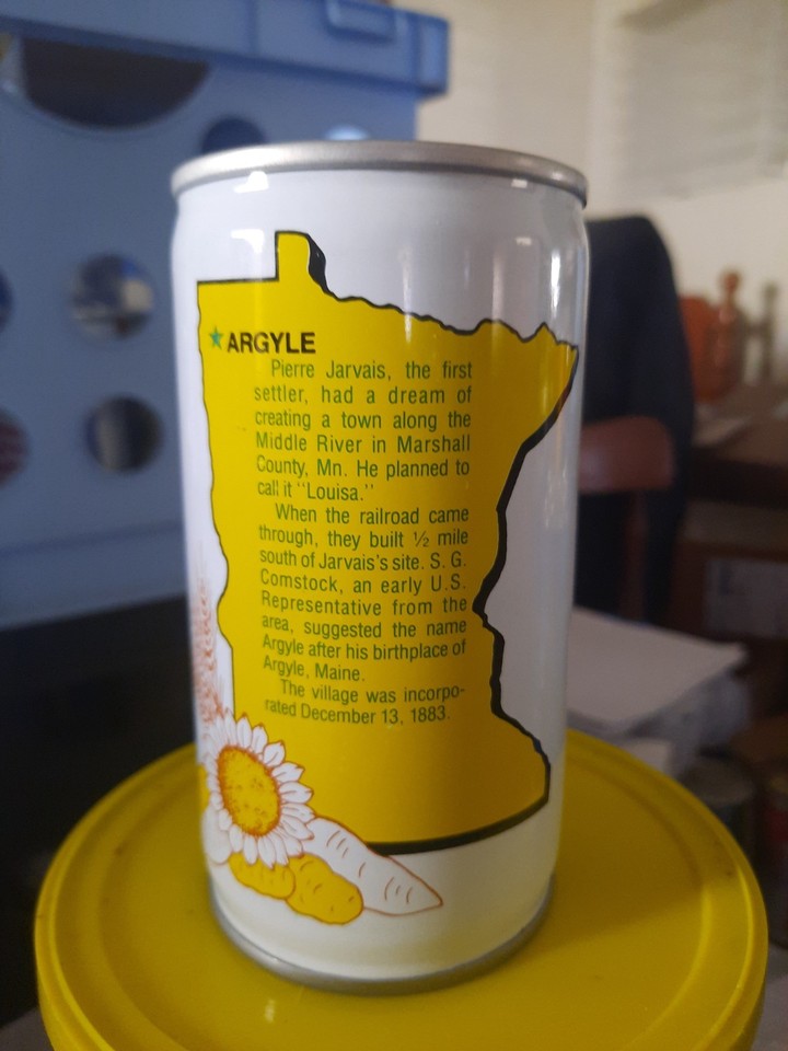 ARGYLE,MN CENTENNIAL BEER EMPTY AIR FILLED 12 OZ STAY TAB CRIMPED STEEL ...