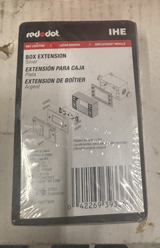 Weather Proof Box Bell Box Extension Ring Single Gang Box Red Dot | eBay