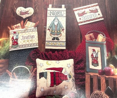 Debbie Mumm Country Noël Cross Stitch Chart Santa & Angel Pattern Book ...