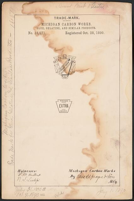 Michigan Carbon Works for Symbol of a Keystone Logo brand Glue,Gelatine ...