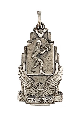 US 7th ARMY Basketball Sterling Silver Medal Charm Named | eBay