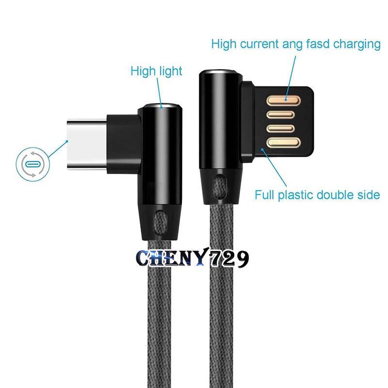 Micro USB L SHAPE 90° Data Sync Charging Charger Cable For Lenovo Yoga ...