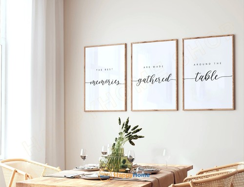 Kitchen Wall Art Dining Room Prints Farmhouse Poster Decor Wall Art Set -P841 | eBay