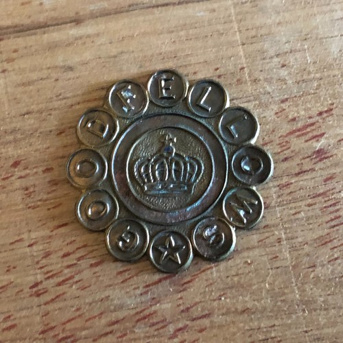 Royal Society Of Goodfellows Crown Emblem With Pin Removed From Back ...
